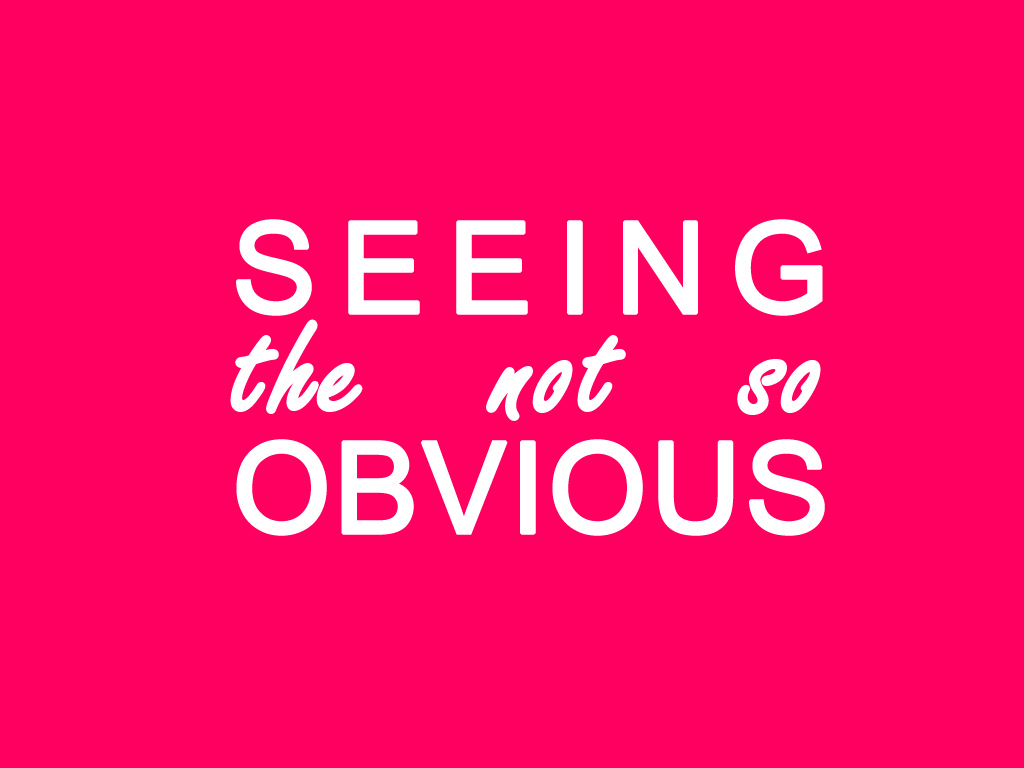 The Sermon Seeing The Not So Obvious by David McGee » First Assembly of ...